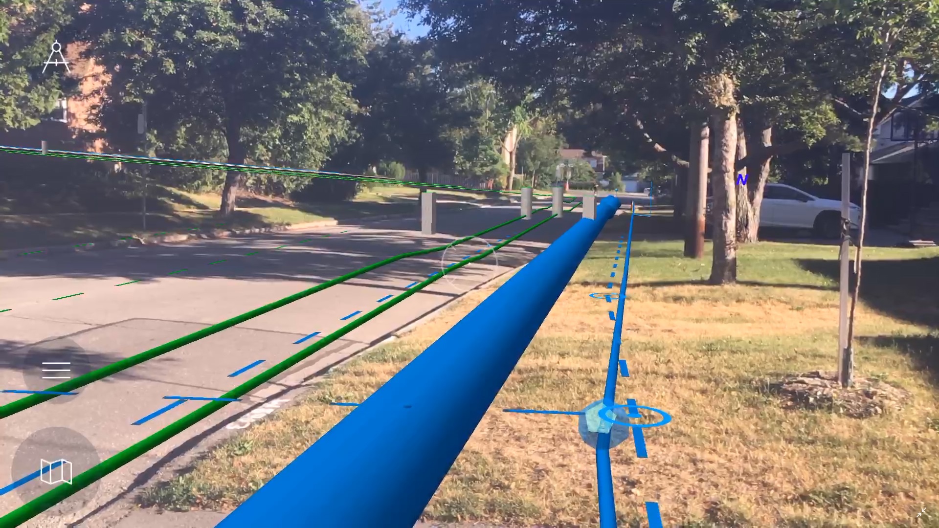 Why pipes appear to move in augmented reality | Esri GIS AR and VR